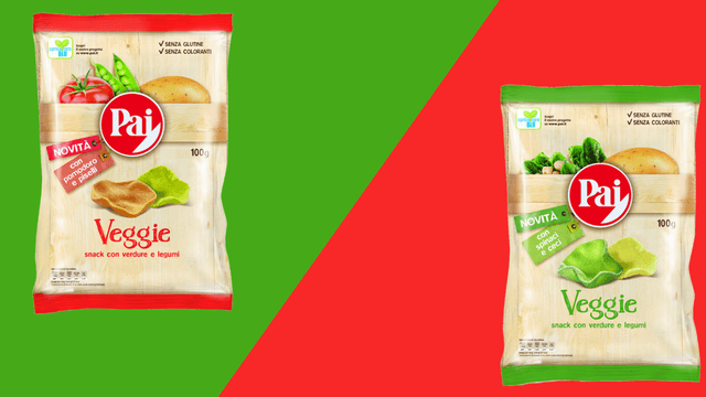 Pai lancia i nuovi snack Veggie pomodoro e piselli e Veggie spinaci e ceci