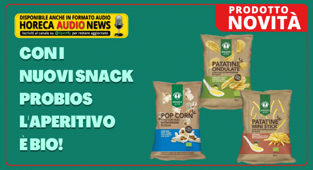 Con i nuovi snack Probios l'aperitivo è bio!